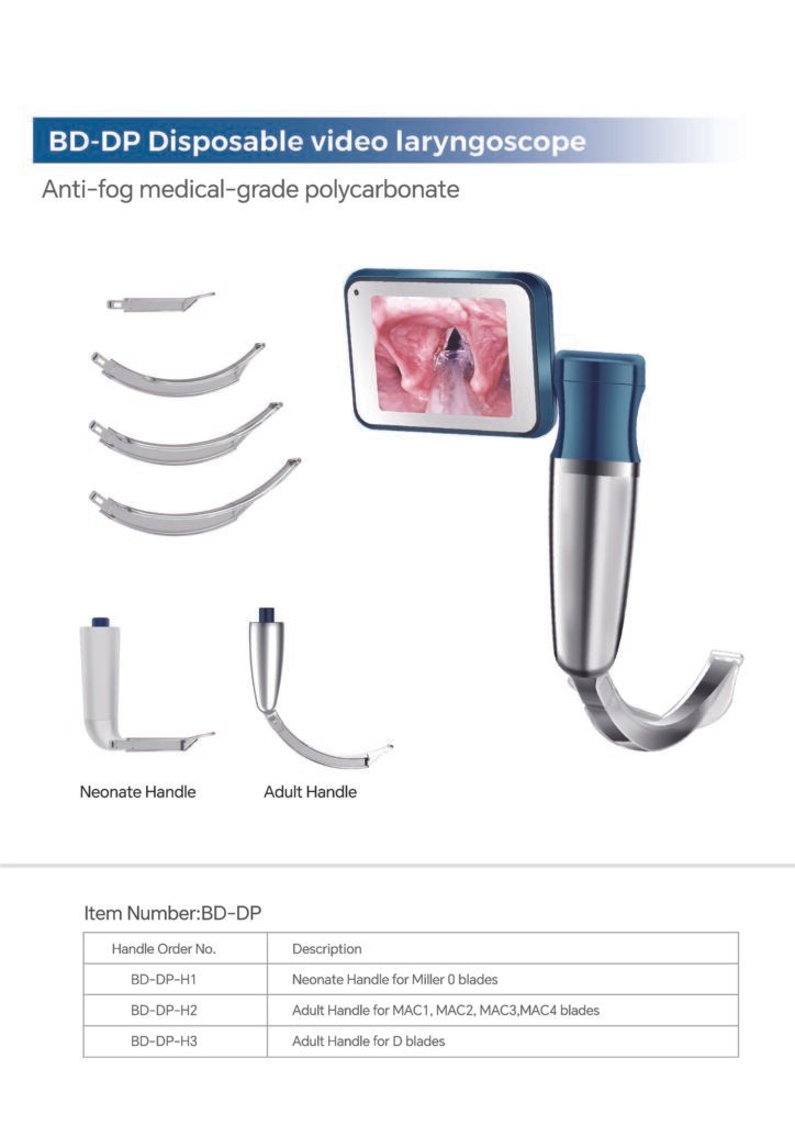 Disposable video laryngoscope - Reho-Med