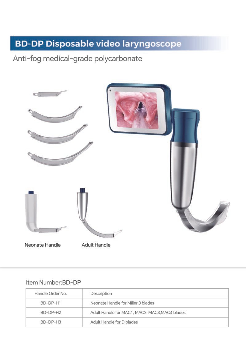 Disposable video laryngoscope - Reho-Med