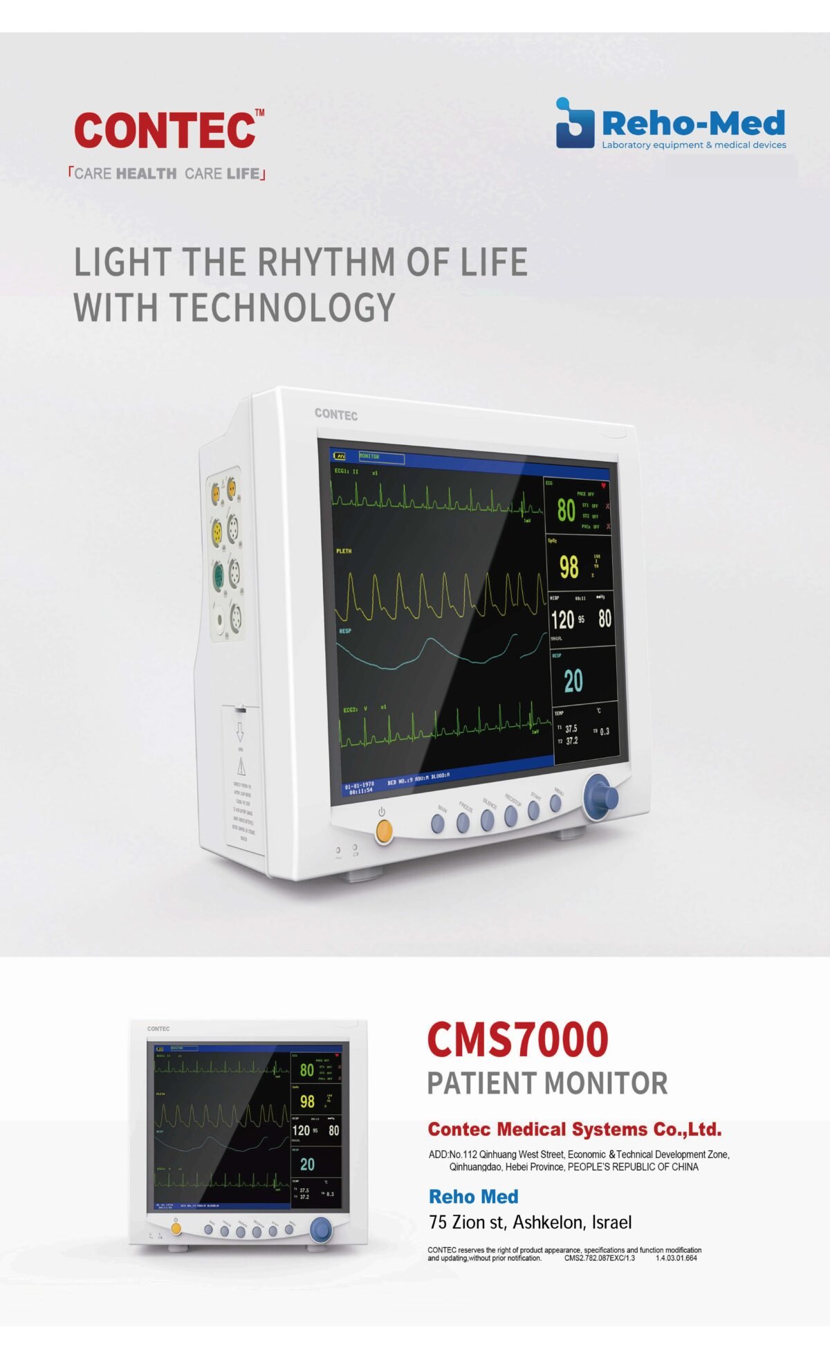 Patient Monitor CMS7000 - Reho-Med